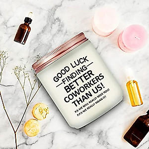 Volufia Going Away Gift for Coworker - Coworker Leaving Gifts for Women - Goodbye, Farewell, New Job Promotion, Good Luck Gift for Colleagues, Boss, Women, Men, Friends - Lavender Scented Candles