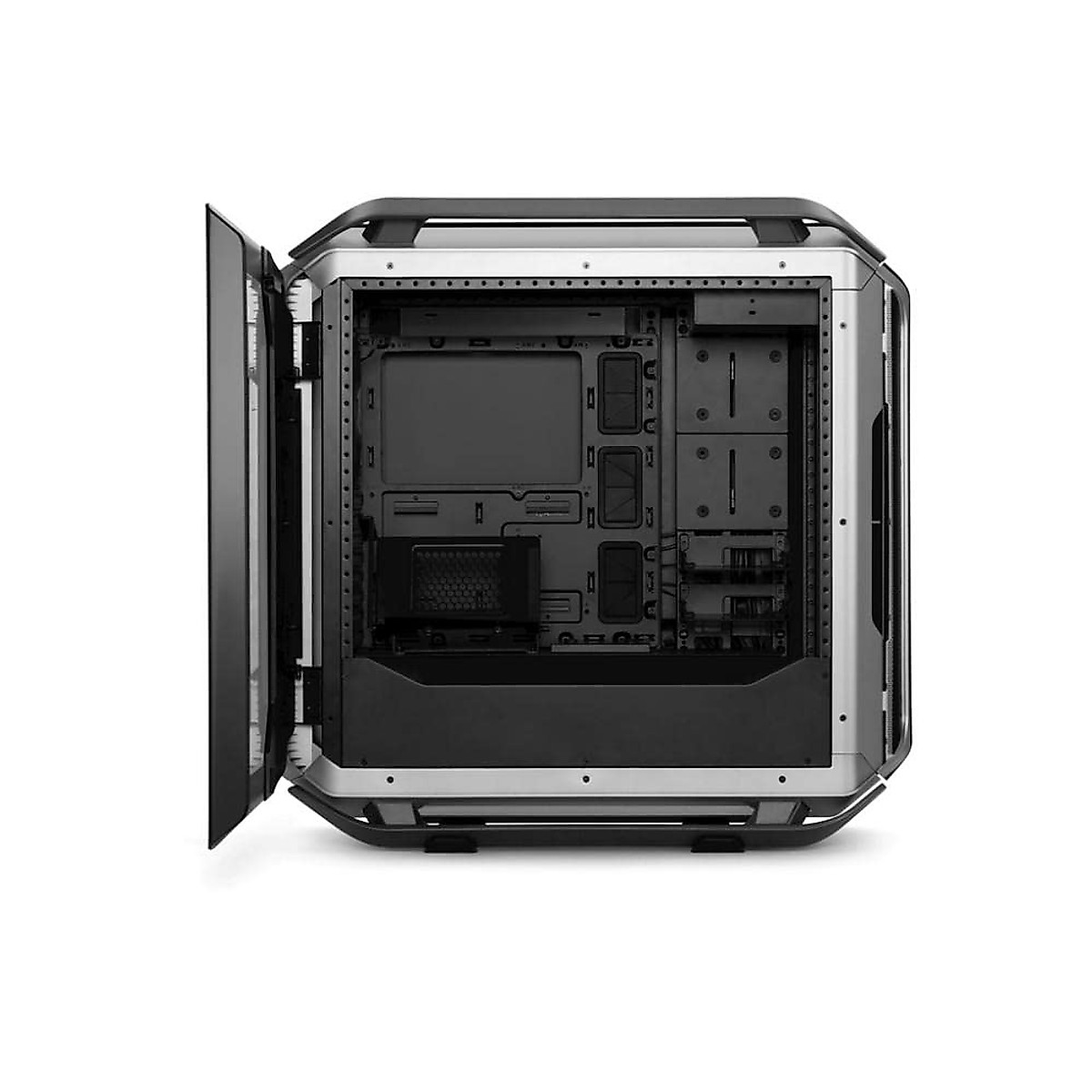 Cooler Master Cosmos C700M E-ATX Full-Tower, Curved Tempered Glass Panel, Riser Cable, Flexible Interior Layout, Diverse Liquid Cooling, Type-C, Customizable ARGB (MCC-C700M-MG5N-S00)