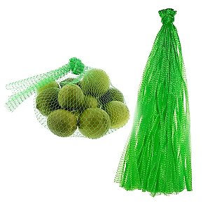 SRXES 100Pcs Reusable Mesh Nylon Netting with Loop-Style Closures, 20 Inch Red Reusable Nylon Mesh net Produce Grocery Toys Fruits Vegetables Storage Poly Bags, Seafood Bag (Green, 20 Inches)