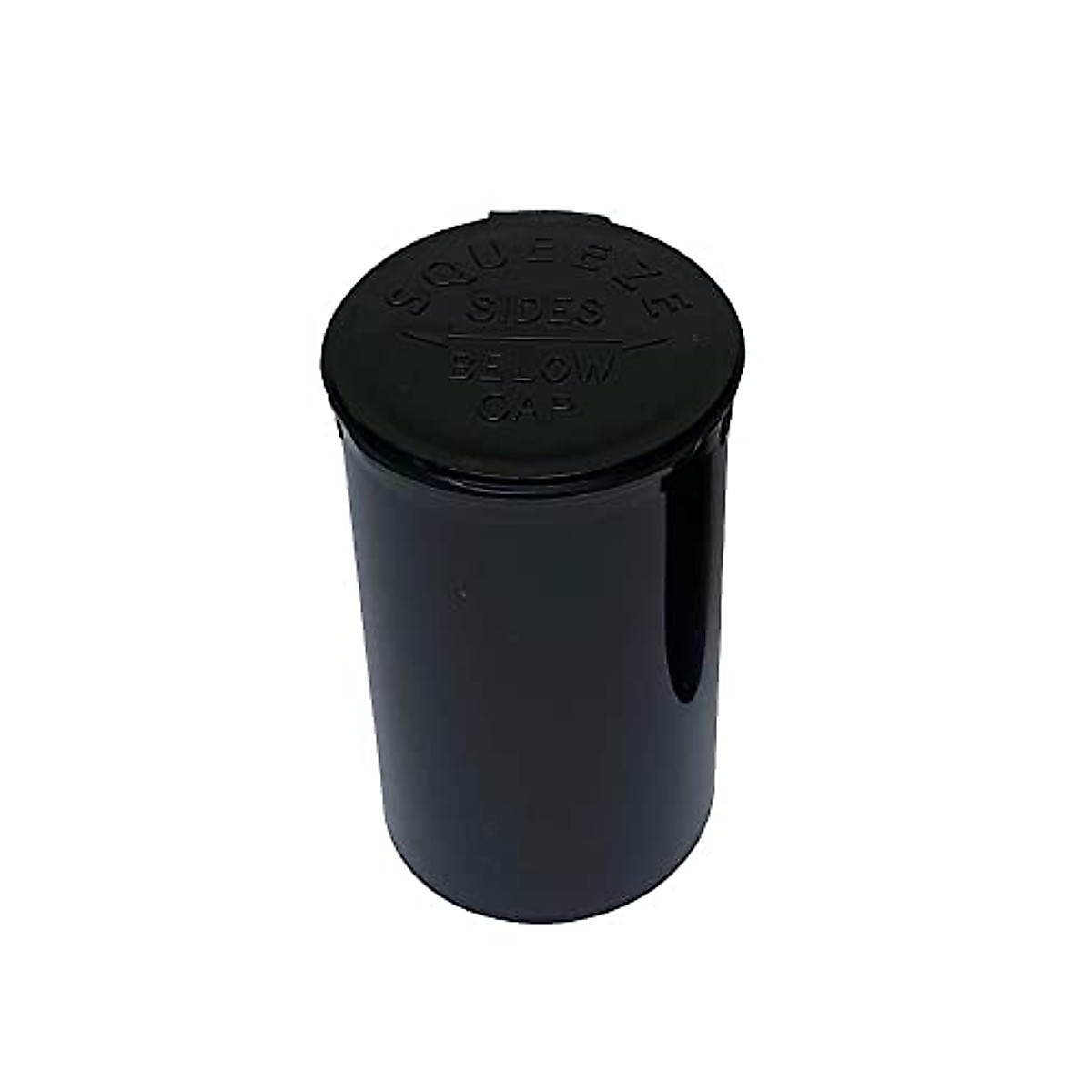 EVO Plastics| 30 Pack of Pop Top Containers DRAM 13 Bottles (Black)- USA MADE - Child Resistant - Smell-Proof Container - Pill Vials - Dry Herb Bottle