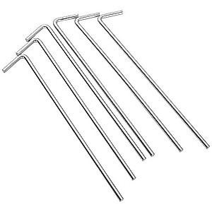 100 Pack Tent Stakes 6-3/4”Galvanized Steel Tent Pegs, Garden Edging Fence Hooks Pegs for Camping, Shelters, Tarp, Canopies, Christmas Decoration Stakes