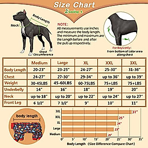 LovinPet Large Dog Pajamas: Large Breed Pitbull/Boxer/Labrador/Doberman, Lightweight Onesie,Space-Travel Grey Print,Post Surgery Shirt,UV Protection,Pet Anxiety Relief,Wound Care for Large Dog/Medium