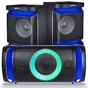 Gemini Sound GSYS-2400 Compact Home Stereo System | 2000W Peak Power | Bluetooth, USB & Analog and Digital Inputs | Multi-Color LED Party Lighting | Ideal for Parties, Karaoke & Home Theater