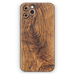 Design SkinZ Raw Wood Planks V11 - DesignSkinz Protective Vinyl Decal Wrap Skin Cover Compatible with The Apple iPhone 12 Pro (Full-Body, Screen Trim & Back Glass Skin)