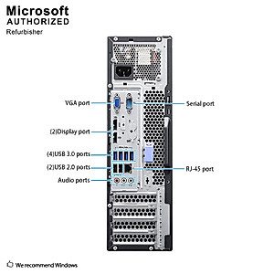 Lenovo ThinkCentre M93P Small Form Business High Performance Desktop Computer PC - Intel Core I5-4570 3.2Ghz - 8GB RAM - 500 GB HDD - DVD-RW - Windows 10 Professional (Renewed)