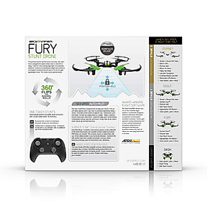Sky Viper Fury Stunt Drone, Black/Green