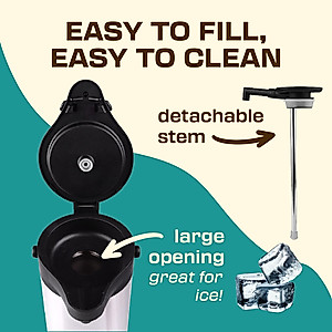 Thermal Coffee Carafe 74oz - 12 Hours Hot Insulated Drink Dispenser, Airpot Coffee Carafe, Hot Water Dispenser Countertop, Thermal Coffee Pot - Stainless Steel Coffee Carafes for Keeping Hot, Air-Pot