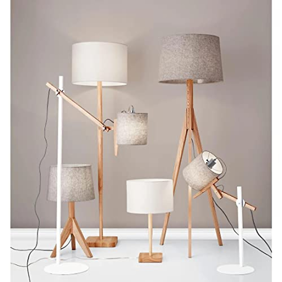 Adesso Home 3208-12 Transitional One Light Floor Lamp from Eden Collection in Bronze/Dark Finish, 18.00 inches, 59.25 in