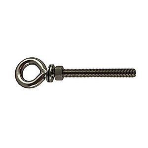US STAINLESS Stainless Steel 316 1/2" Whitworth Eye Bolt 1/2" x 4 3/4" (12mm x 120mm) Marine Grade