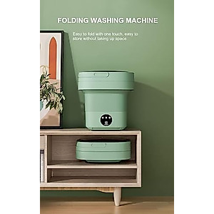 MacLehose Mini Portable Washing Machine,9L, Mini Washer and Dryer Combo, Foldable,Portable Washer Machine for Baby Clothes, Underwear or Socks,Small Clothes, Camping&Travel Laundry,Mini Washer