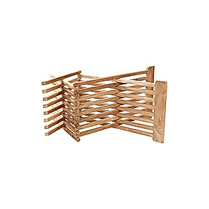 Nordic Style Assembled Bathroom, Spa Teak Wood Folding Stool and Seat 17.7" (Natural Finish, Beige)