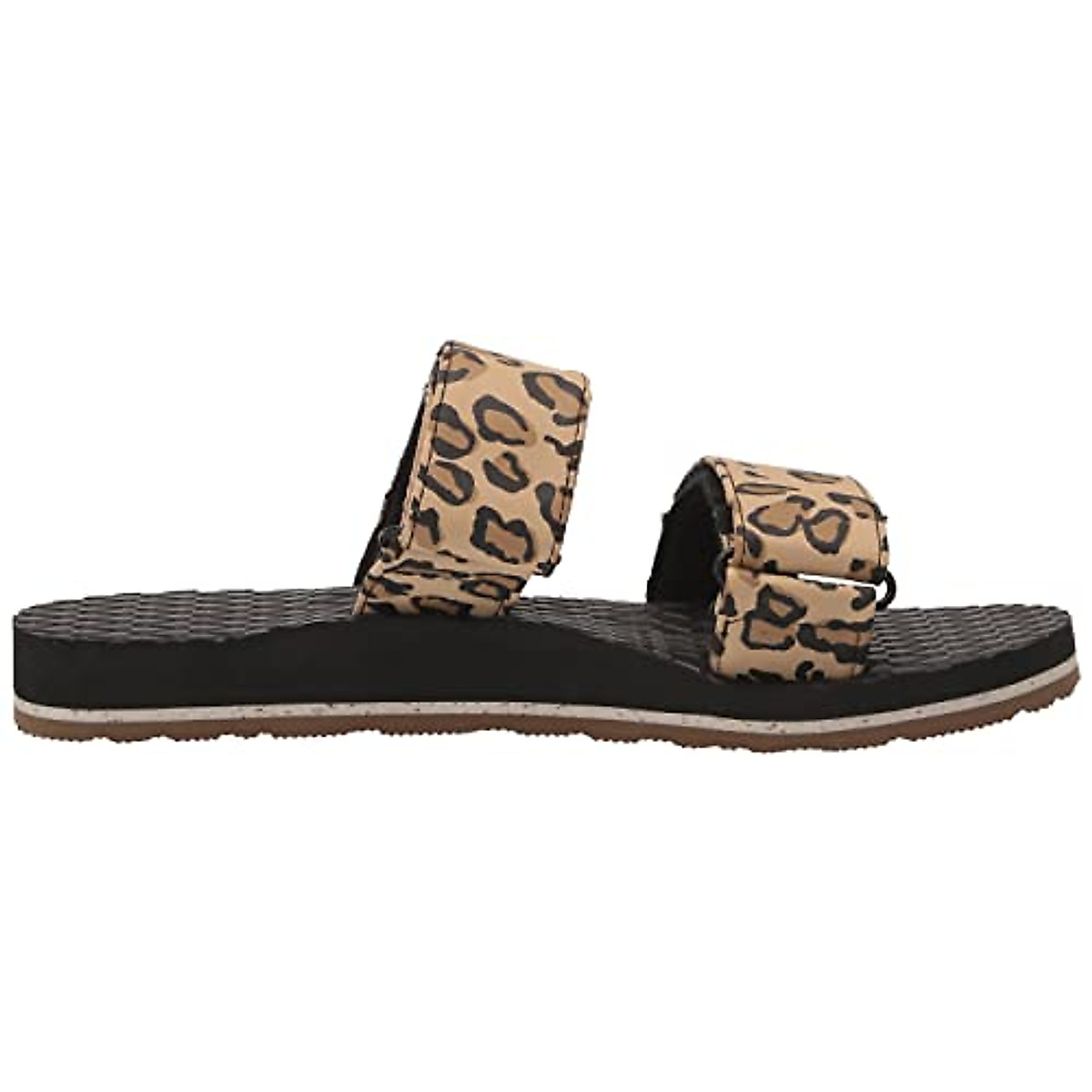 Volcom Women's ECO Recliner Slide Sandal, Leopard, 9