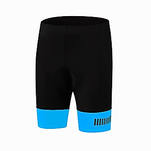 KID1234 Boys Cycling Pants 3D Padded Shorts Girls Bike Shorts Black Bike Shorts for Kids