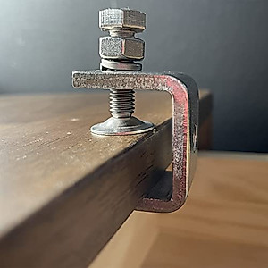 luluxing 4Pcs 304 Stainless Steel C Clamp Tiger Clamp Woodworking Clamp Heavy Duty C-clamp With Wide Jaw Openings