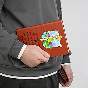 JOHSBYD Tinkerbell Movie Fans Gifts Leather Notebook All You Need is Faith Trust and a Little Pixie Dust Journal Notebook Movie TV Fans Gifts Birthday Gifts for Women Sister Friends (Tinkerbell)