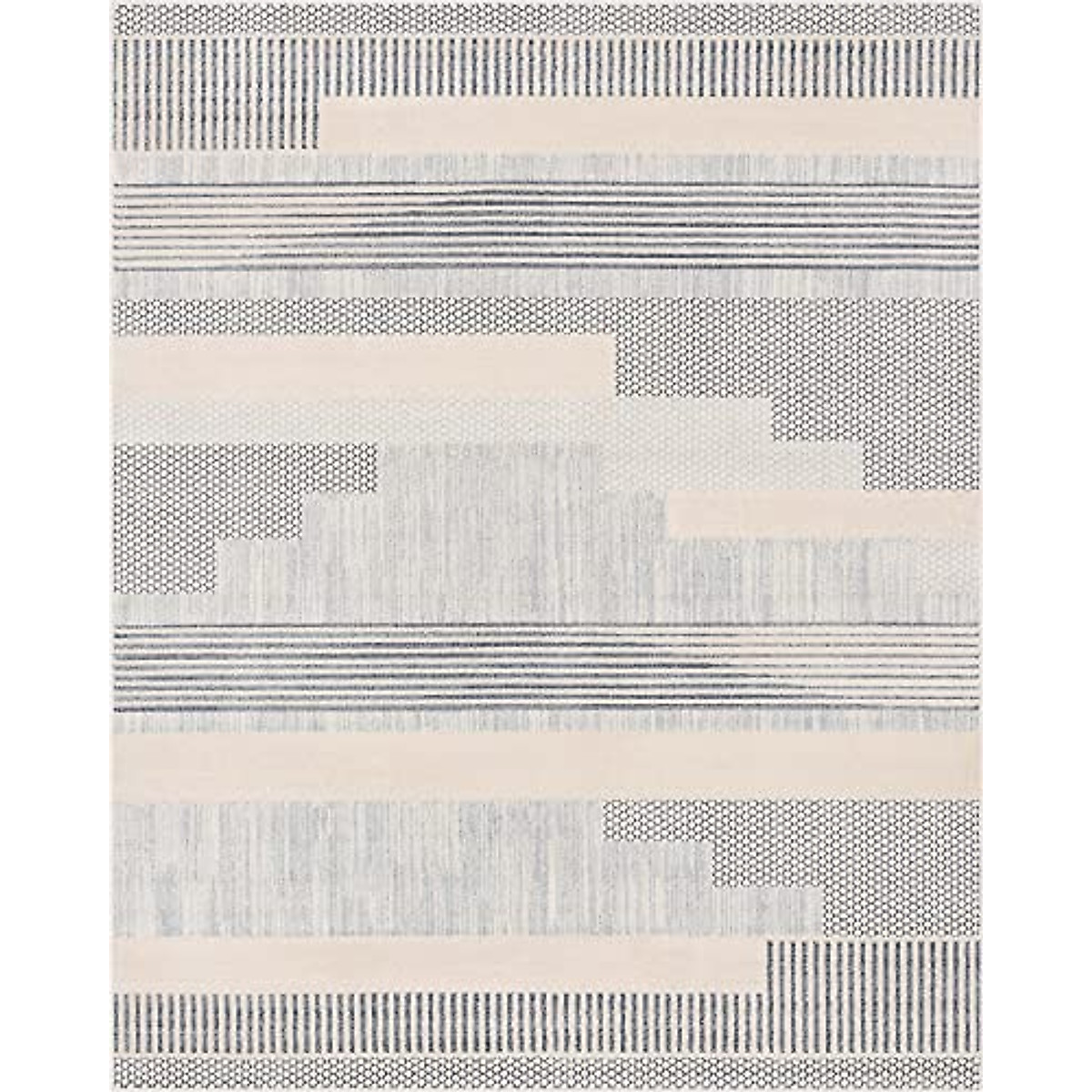 Well Woven Brer Light Blue Abstract Geometric Tribal Area Rug (7'10" x 9'10")