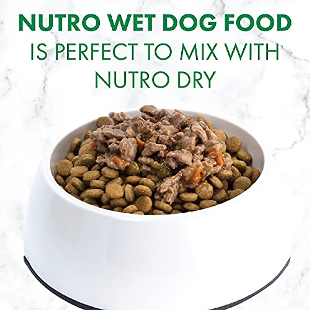 NUTRO Natural Grain Free Adult Dog Wet Food Cuts in Gravy Variety Pack of Beef, Lamb, Chicken, and Turkey Recipes, 3.5 oz. Trays (Pack of 36)