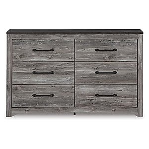 Signature Design by Ashley Bronyan Contemporary 6 Drawer Dresser, Gray