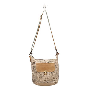 Myra Bag Doyen Upcycled Canvas & Leather Shoulder Bag S-1524