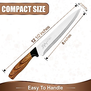 Lefty’s Left Handed Chef Knife - Stainless Steel Durable Blade - Extra Sharp - Great for Cutting, General Purpose, Kitchen items - Gifts for Left-Handed People, Lefty, Adults, Man, and Women