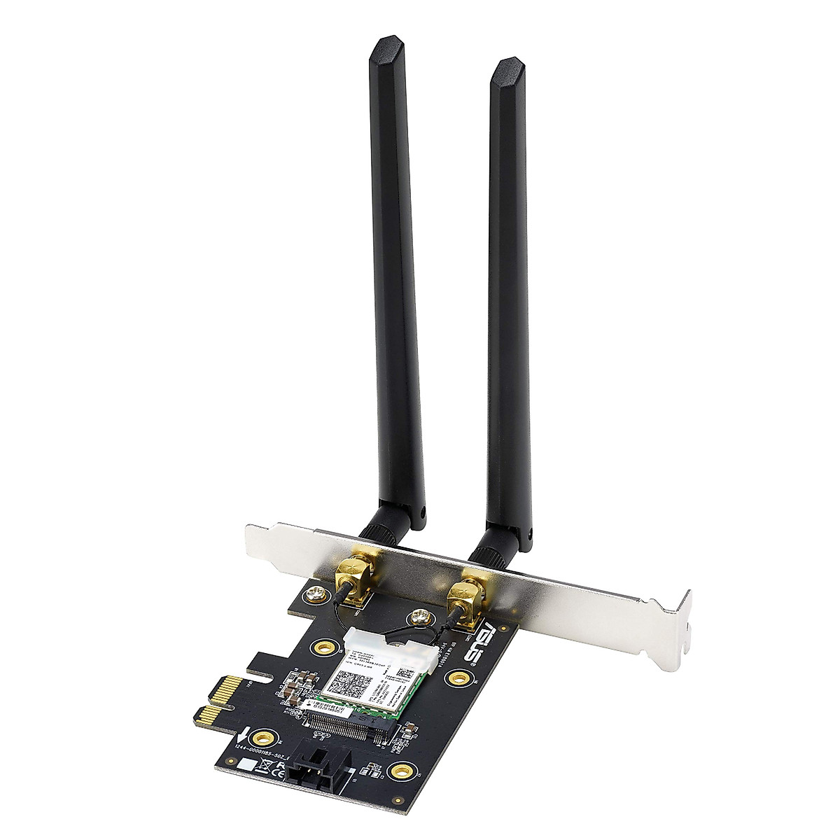ASUS PCE-AX3000 WiFi 6 (802.11ax) Adapter with 2 External Antennas. Supporting 160MHz for Total Data Rate up to 3000Mbps, Bluetooth 5.0, WPA3 Network Security, OFDMA and MU-MIMO