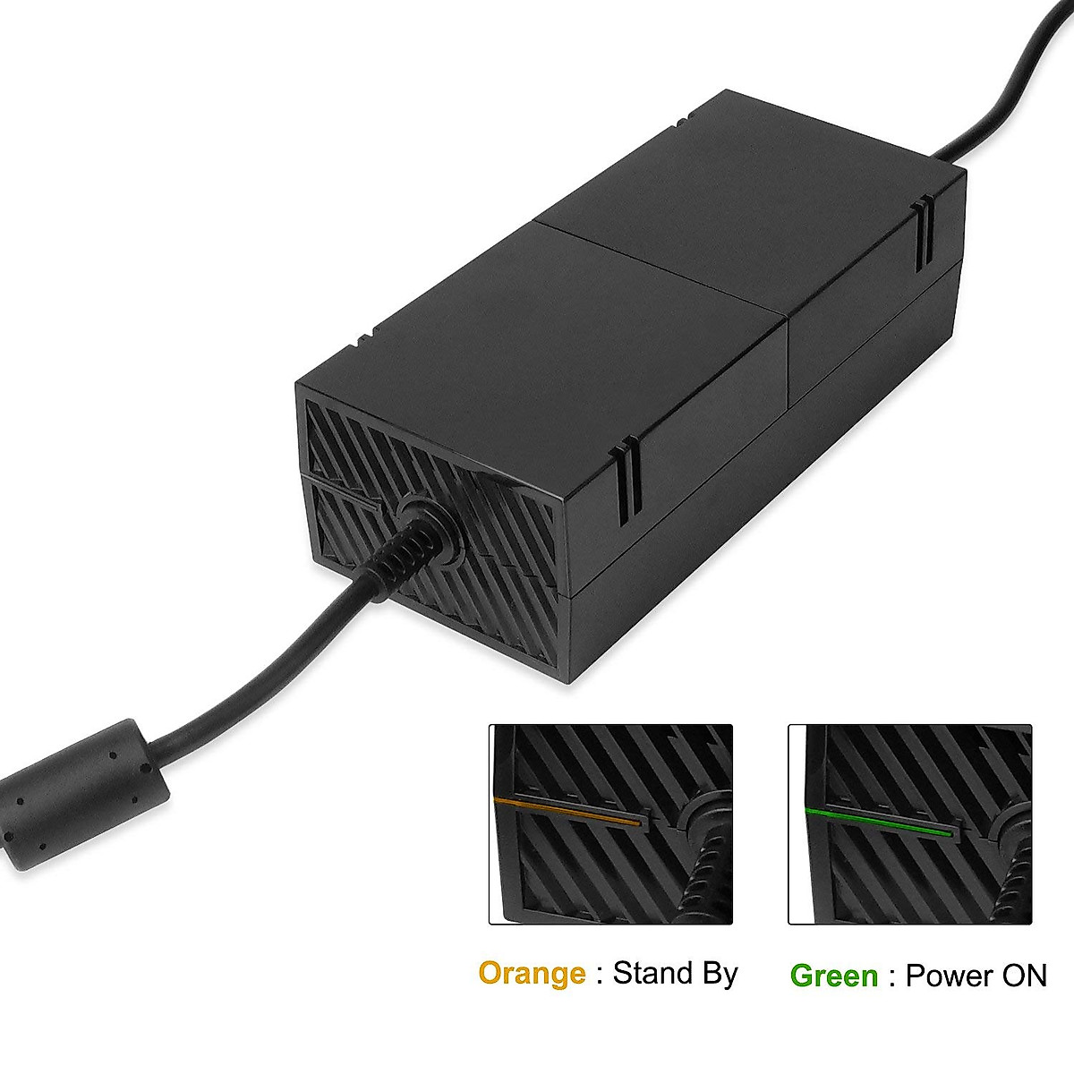 Oussirro Power Supply for Xbox One, AC Adapter Replacement Charger with Cable for Xbox One, Power Brick for Xbox One 100-240V