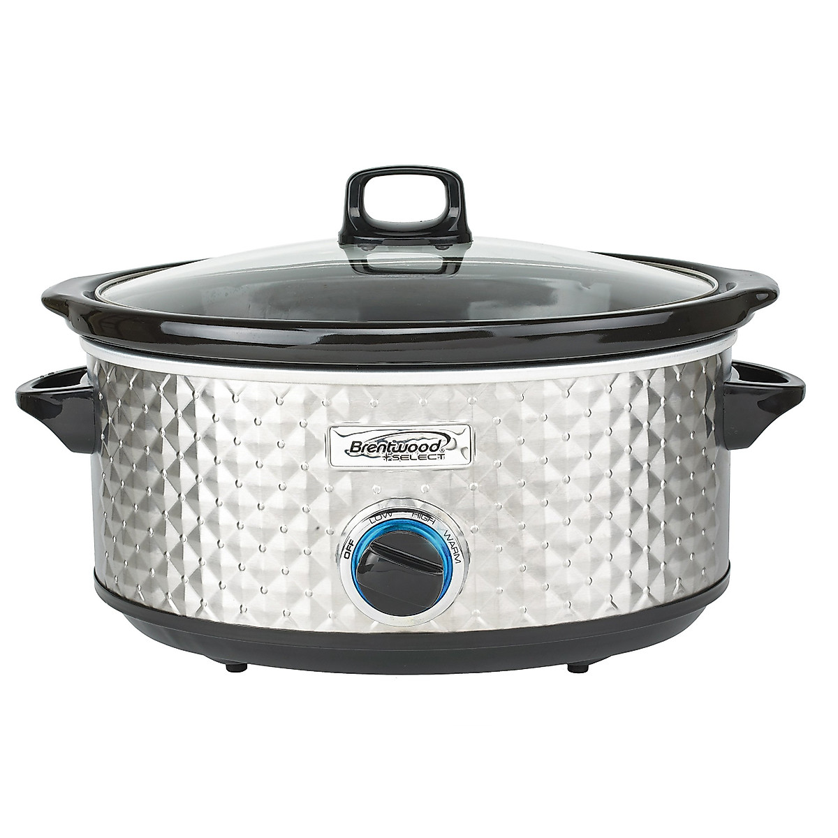 Brentwood Select Slow Cooker, 7 Quart, Silver