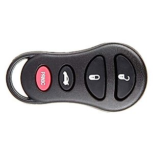 cciyu X 1 Flip Key Fob 4 Buttons Replacement for 01-09 for Jeep for Liberty for Dodge for Intrepid for Stratus for Viper for Chrysler LHS 300M Concorde Sebring Series with GQ43VT17T