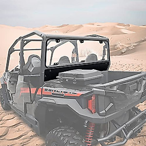 SAUTVS Rear Windshield for Polaris General XP 4 1000, Rear Full Windshield Rear Lock Panel Kit for Polaris General 1000/4 1000 / XP 1000 / XP 4 1000 2016-2022 Accessories, Replace #2881112