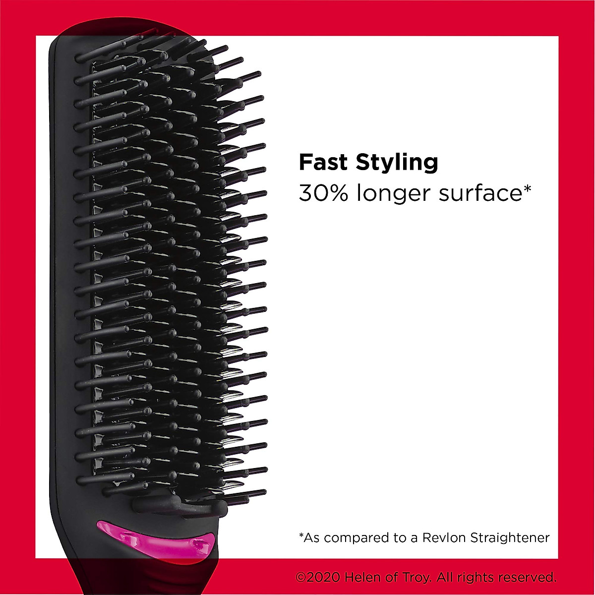 Revlon Hair Straightening and Styling Brush | Great for Second Day Styling (4-1/2 in)