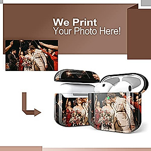 Custom AirPods Pro Case,Personalized Gift Shock Absorption Hard Opaque TPU Airpods Cover Design Your Own Airpods 2019 Case,with Keychain