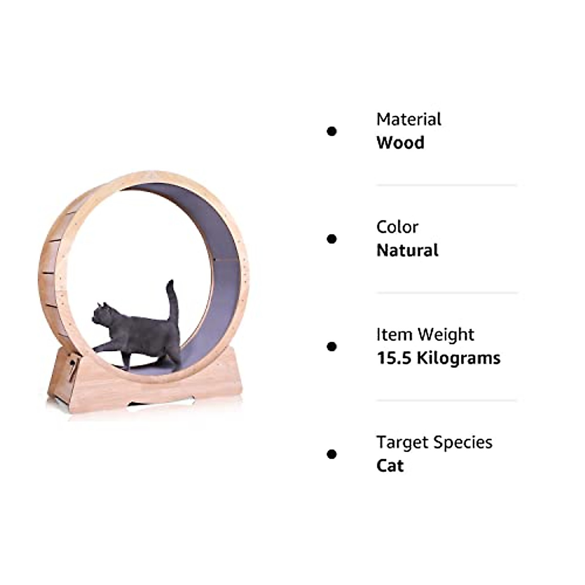 HYPULY Cat Exercise Wheel for Indoor Cats, Large 42.5 Inch Cat Treadmill Exerciser for Fitness and Healthy, Suitable for Most Cats