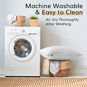 Premium Bed Pillows - Standard Size Set of 2, 20"x26", Luxury Cooling Hotel Quality, Down Alternative Fill for Comfort & Support - Ideal for Side, Back, and Stomach Sleepers