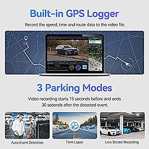VIOFO A129 Pro Duo Dash Cam 4K + 1080P Front and Rear Dashcam, 5GHz WiFi GPS Built-in, Ultra HD Dual Car Camera, Sony 8MP Sensor, Buffered Parking Mode, G-Sensor, Motion Detection, WDR, Loop Recording