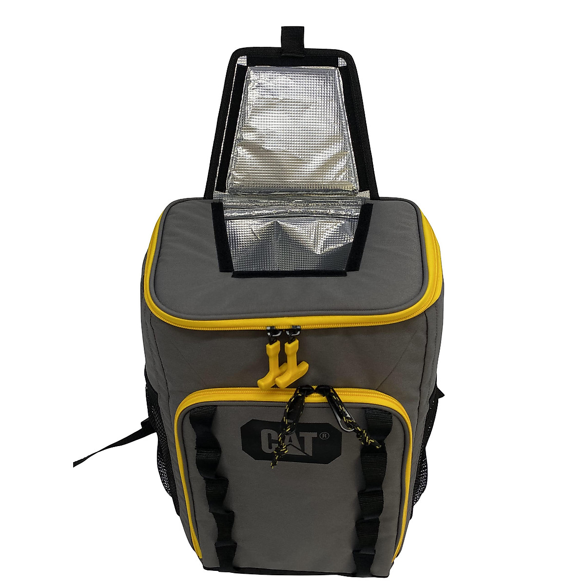 Caterpillar Can Backpack, Grey/Black, One Size