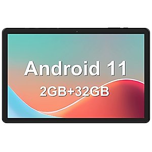 Relndoo Android Tablet 10 inch, Android 11 Tablet 2GB RAM 32GB ROM 512GB Expand, Tablet Android with 8000mAh Battery, WiFi, GPS, Bluetooth, Dual Camera, GMS Certified