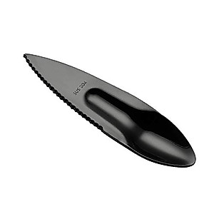 AnSaw Kiwi Spoon knife 2-in-1 Reusable avocados Fruit Cutter Peeler Spoons, Stainless Steel Multi Use For Home Kitchen and Travel Utensil,Set of 4 (Black)