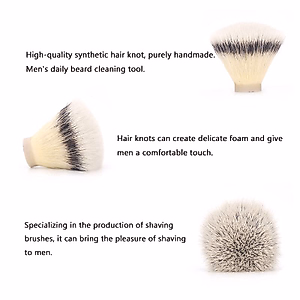 Boti Brush-Handmade The Newest 3 Color Synthetic Hair Knot Fan Shape Shaving Product Men's Daily Cleaning Beard Brush Tool,Great for DIY,Making Your Own Man Salon Shaving Brush. (28mm)