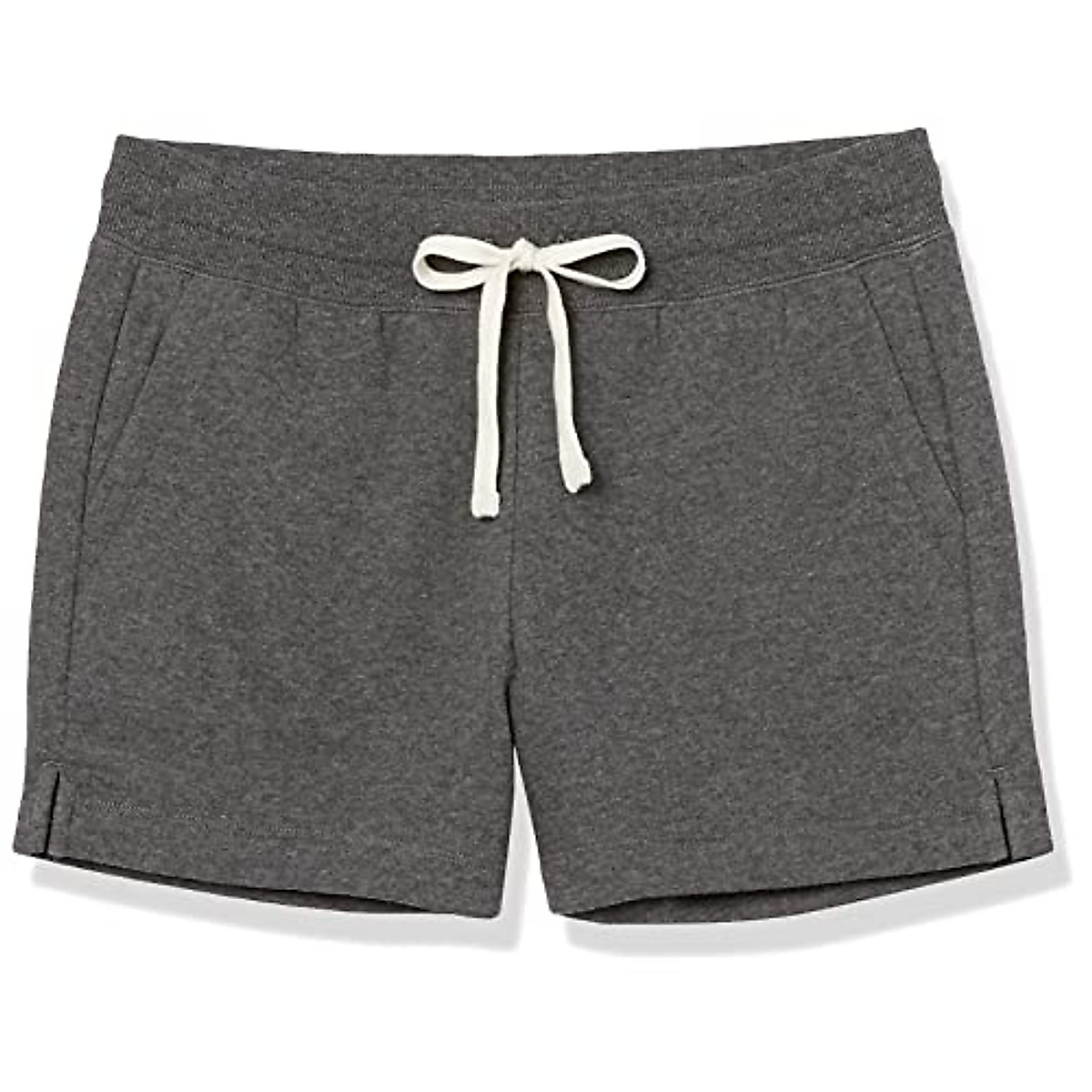 Amazon Essentials Women's Fleece Short, Charcoal Heather, X-Large