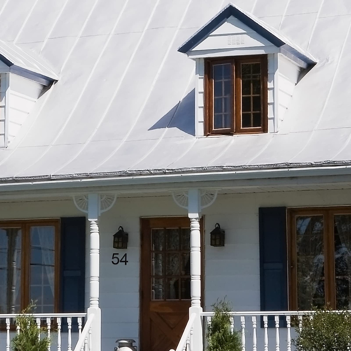 MOLVCE 8 Inch Large House Numbers for Outside, Stainless Steel Address Numbers, Floating Modern House Numbers, Door Mailbox Numbers, Number 4