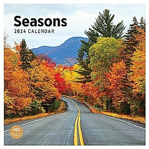 2024 Seasons Monthly Wall Calendar by Bright Day, 12 x 12 Inch Spring Summer Autumn Winter