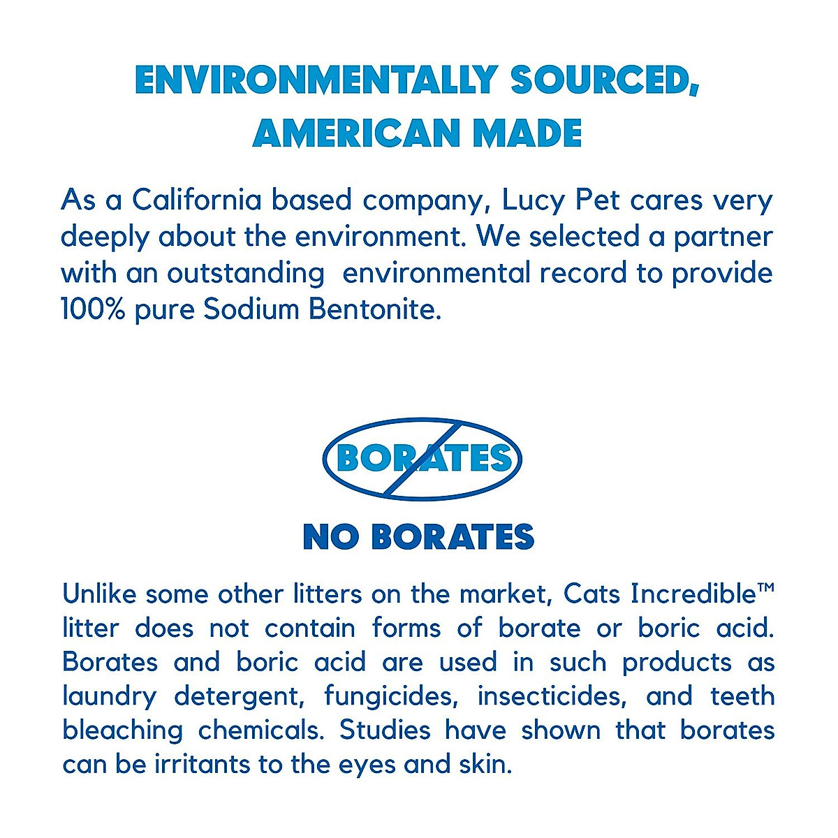 Lucy Pet Cats Incredible 18 lb Box Clumping Cat Litter Recyclable Box with Smell Squasher, Absorbent Natural Clay Formula Prevents Ammonia Smell Build-Up, Light Lavender Scent