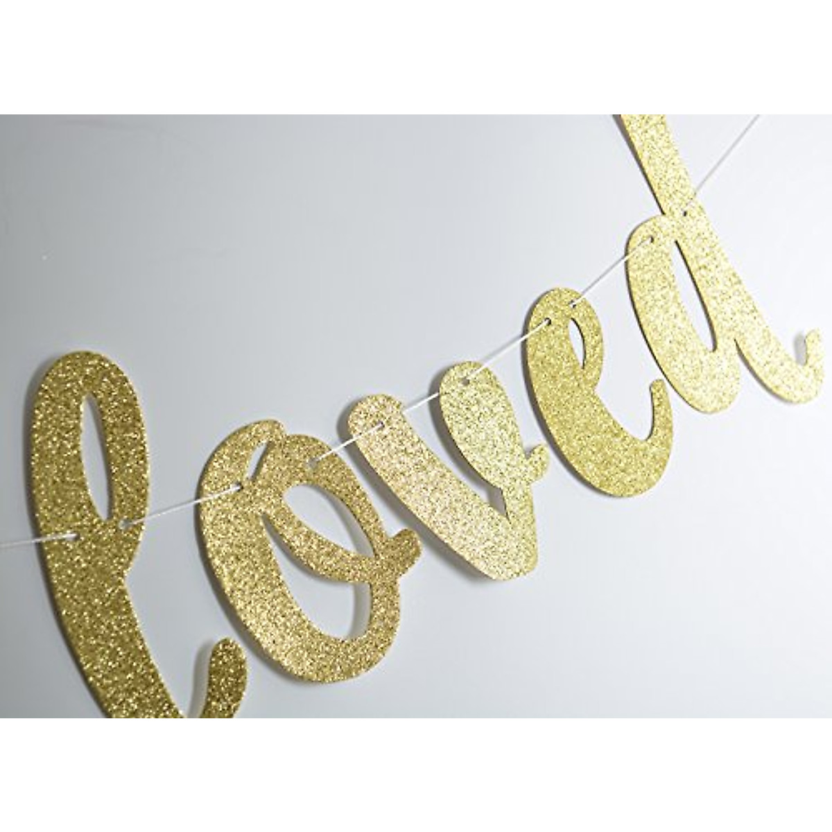 60 Years Loved Banner - Happy 60th Birthday / Wedding Anniversary Party Decorations