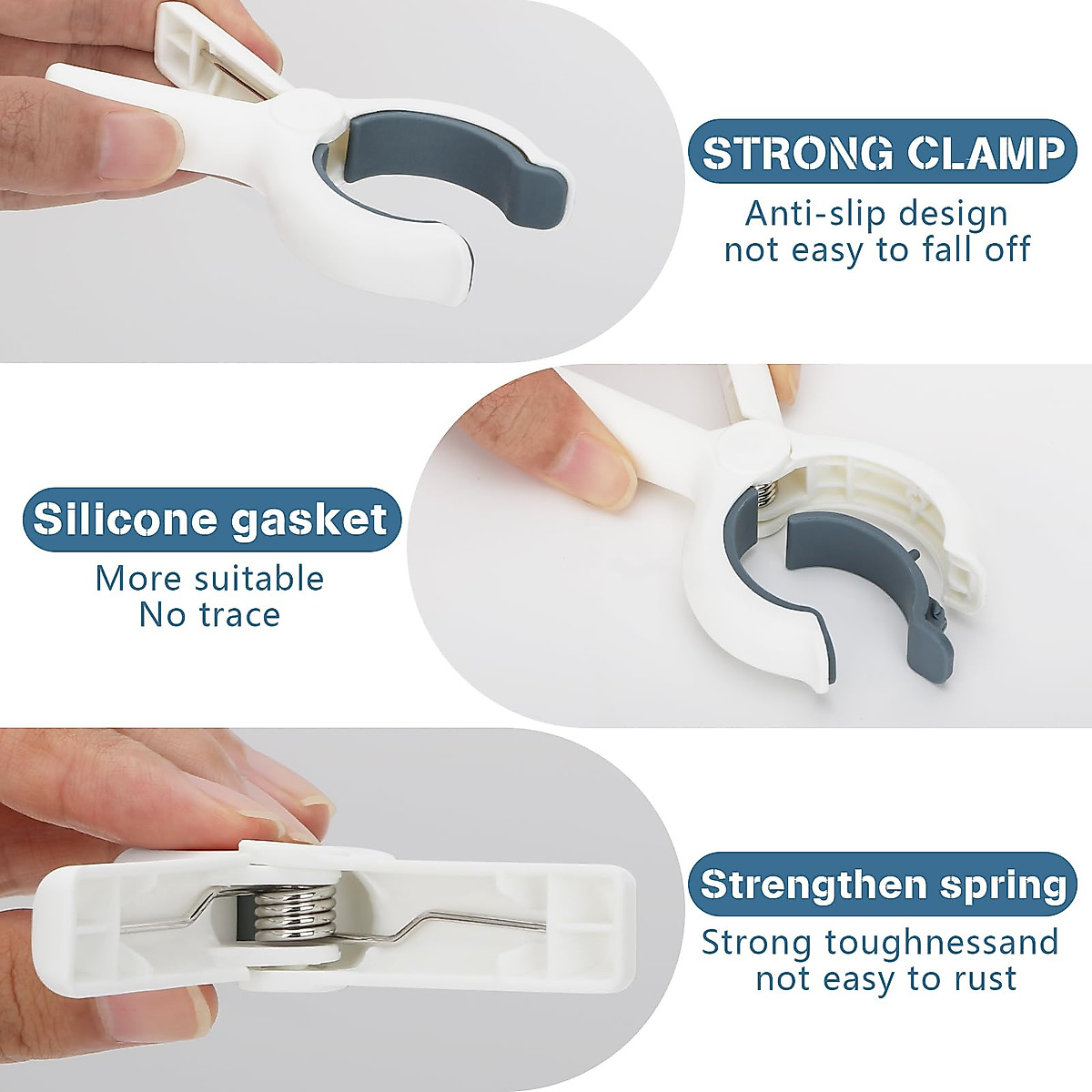 Beach Towel Clips,Heavy Duty Towel Clips for Beach Chairs Cruise,Towel Holder Clips Beach Chairs Cruise for Towel Clothes Blankets 7 Pack Small 1 Pack Large