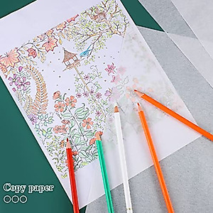 100 Sheets Tracing Paper, 8.5 x 11 inches Artists Tracing Paper Pad White Trace Paper Translucent Clear Tracing Sheets for Sketching Tracing Drawing Animation