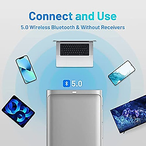 Cheerdots Bluetooth Presentation Clicker Wireless Presenter, Air Mouse with Red Light Presentation Remote for MacOS (2013 or Later), Win 8/10/11 (with BLE)/, iPadOS 13 or Above, Android 5 or Above