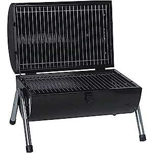 Spexlb Charcoal Grill - Portable Mini BBQ Foldable for Outdoor Cooking, Camping and Picnic, Black