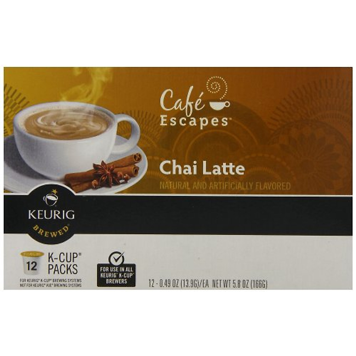 Green Mountain Chai Latte, 12-Count K-Cups