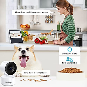 Indoor Security Camera, 2K Pet Camera 360° WiFi Home Security Camera Indoor Camera Wireless with Phone App,with 2-Way Talk, Night Vision Motion Movement Detection,Sd & Cloud Storage, Alexa Compatible
