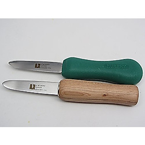 UJ Ramelson Co 2 R Murphy New Haven Oyster Knife Shucker Seafood Tools Wood & Commercial Grade Handles